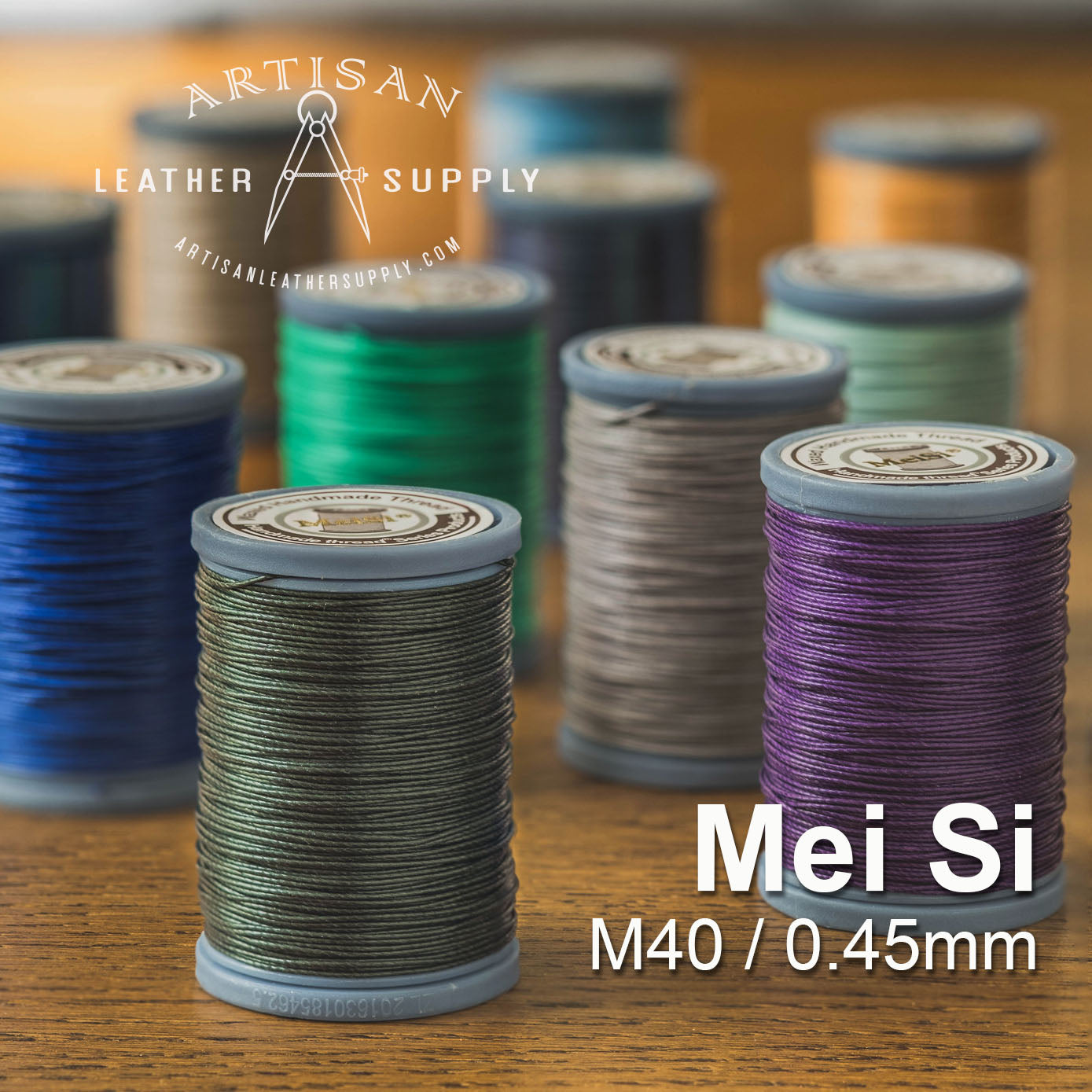 MeiSi Super Fine Linen (M40/0.45mm) 25M Spool – artisan leather supply