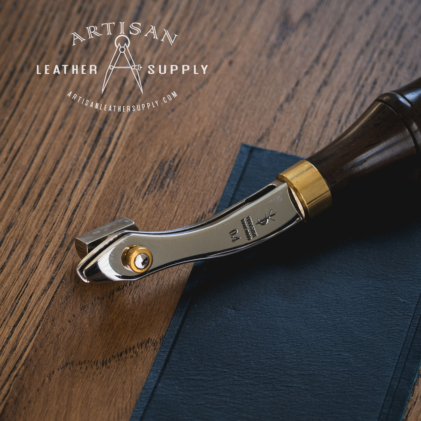 Adjustable Edge Creaser - walnut – artisan leather supply
