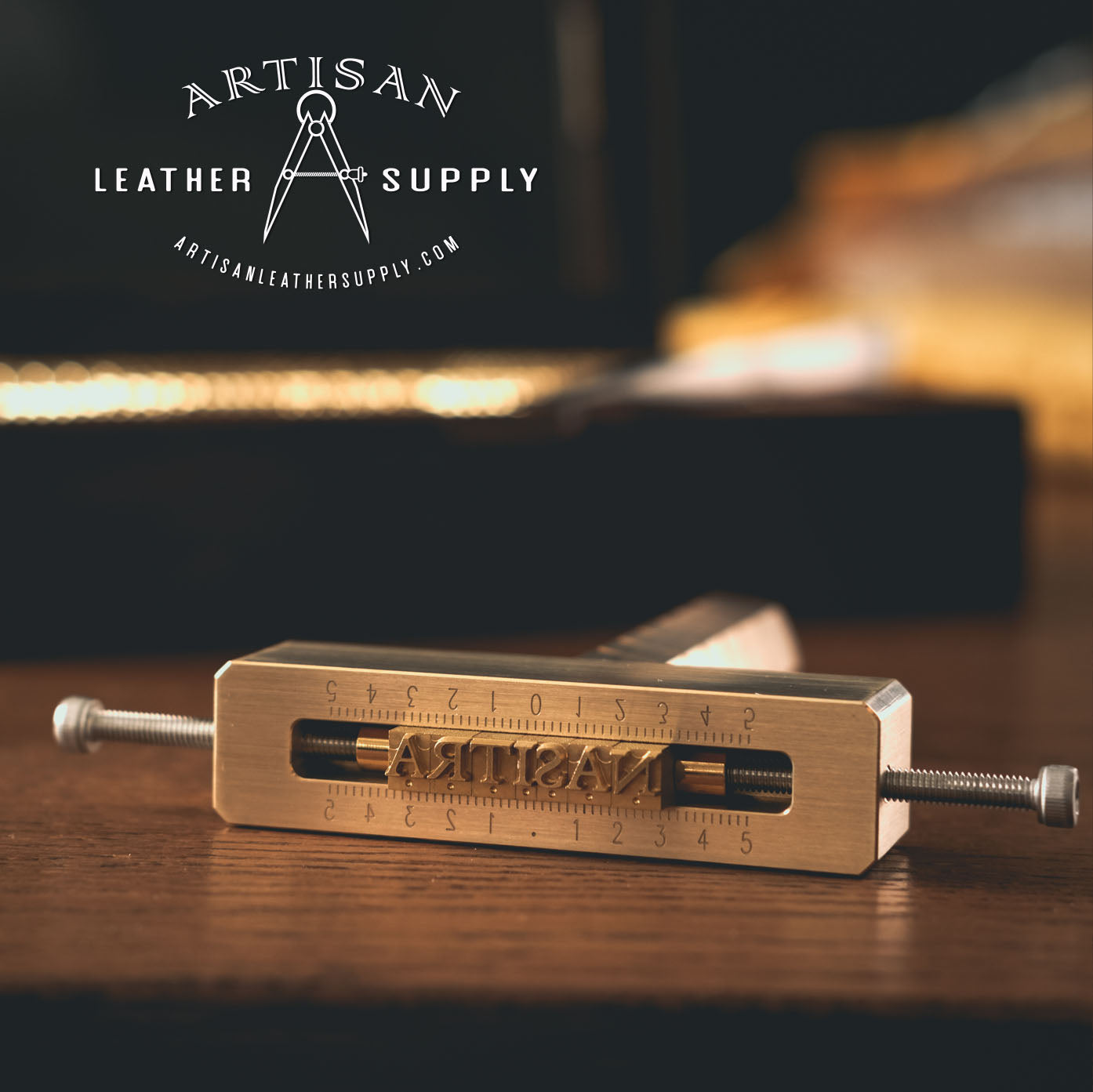 Brass Stamping Holder & Handle – artisan leather supply