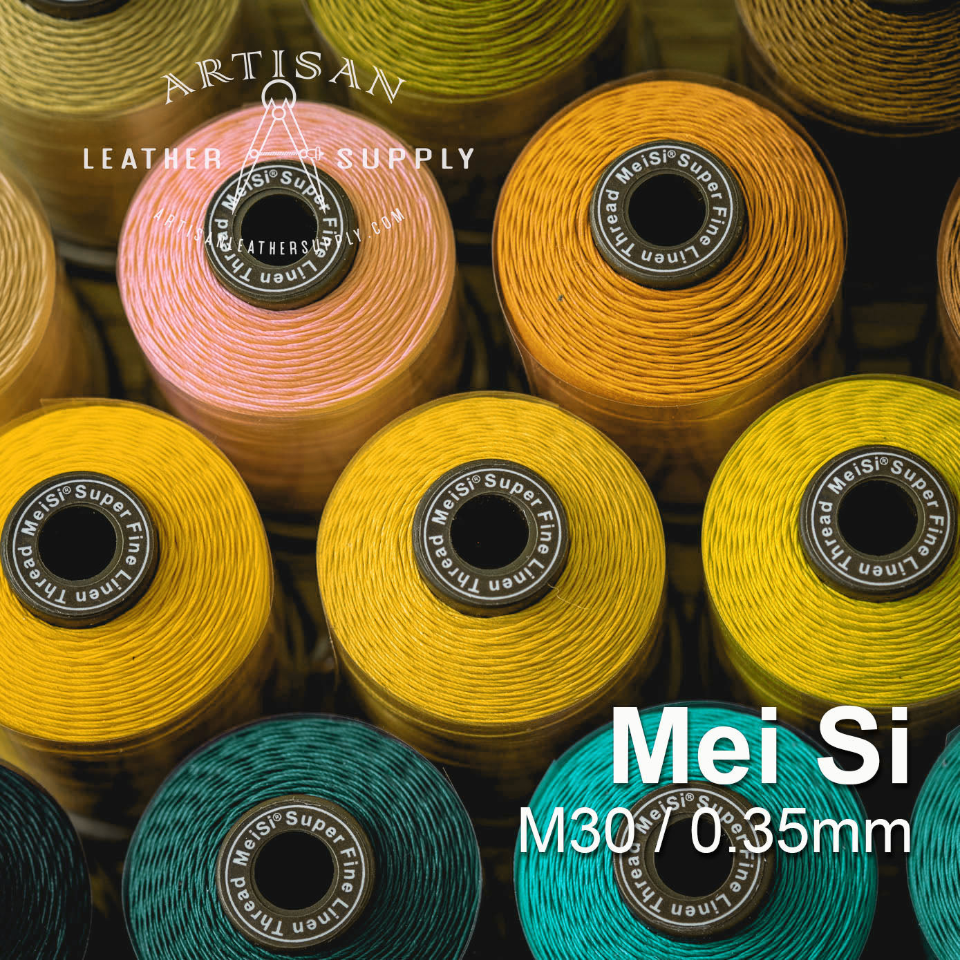 MeiSi Super Fine Linen (M30/0.35mm) 150M spool – artisan leather supply